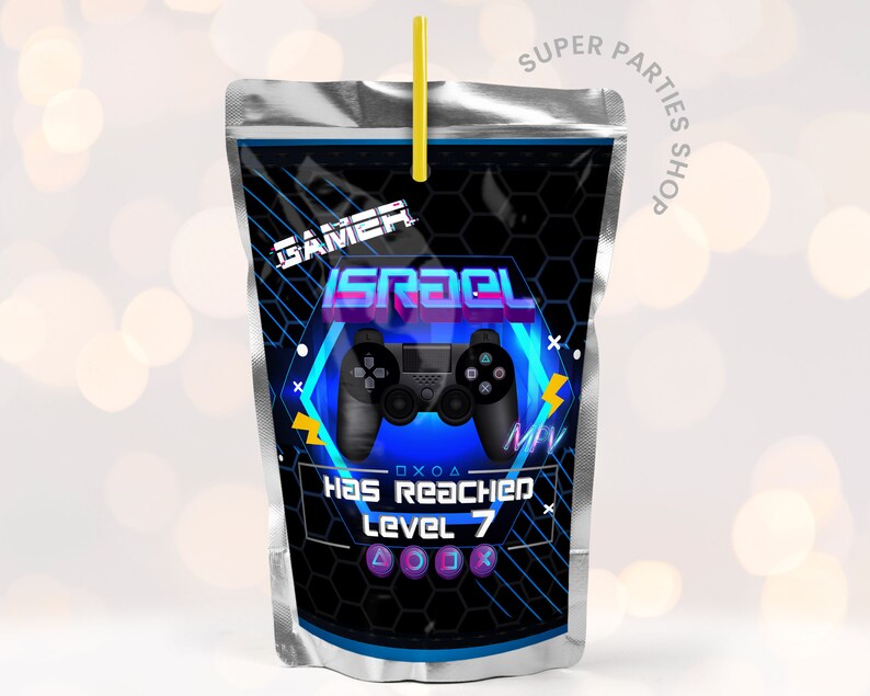 Gamer Bundle Package Printable Custom Chip Bags Gamer | Etsy