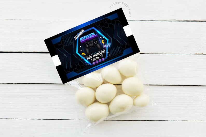 Gamer Bundle Package Printable Custom Chip Bags Gamer | Etsy