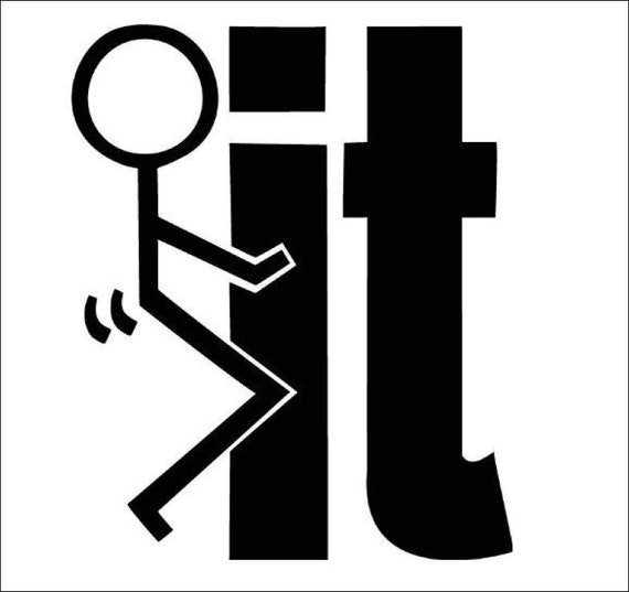 F It Sticker/Decal | Etsy