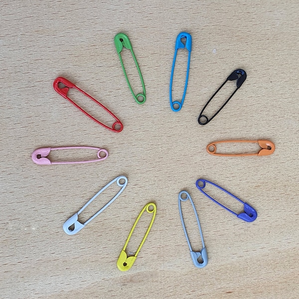 Colored Safety Pins - Etsy