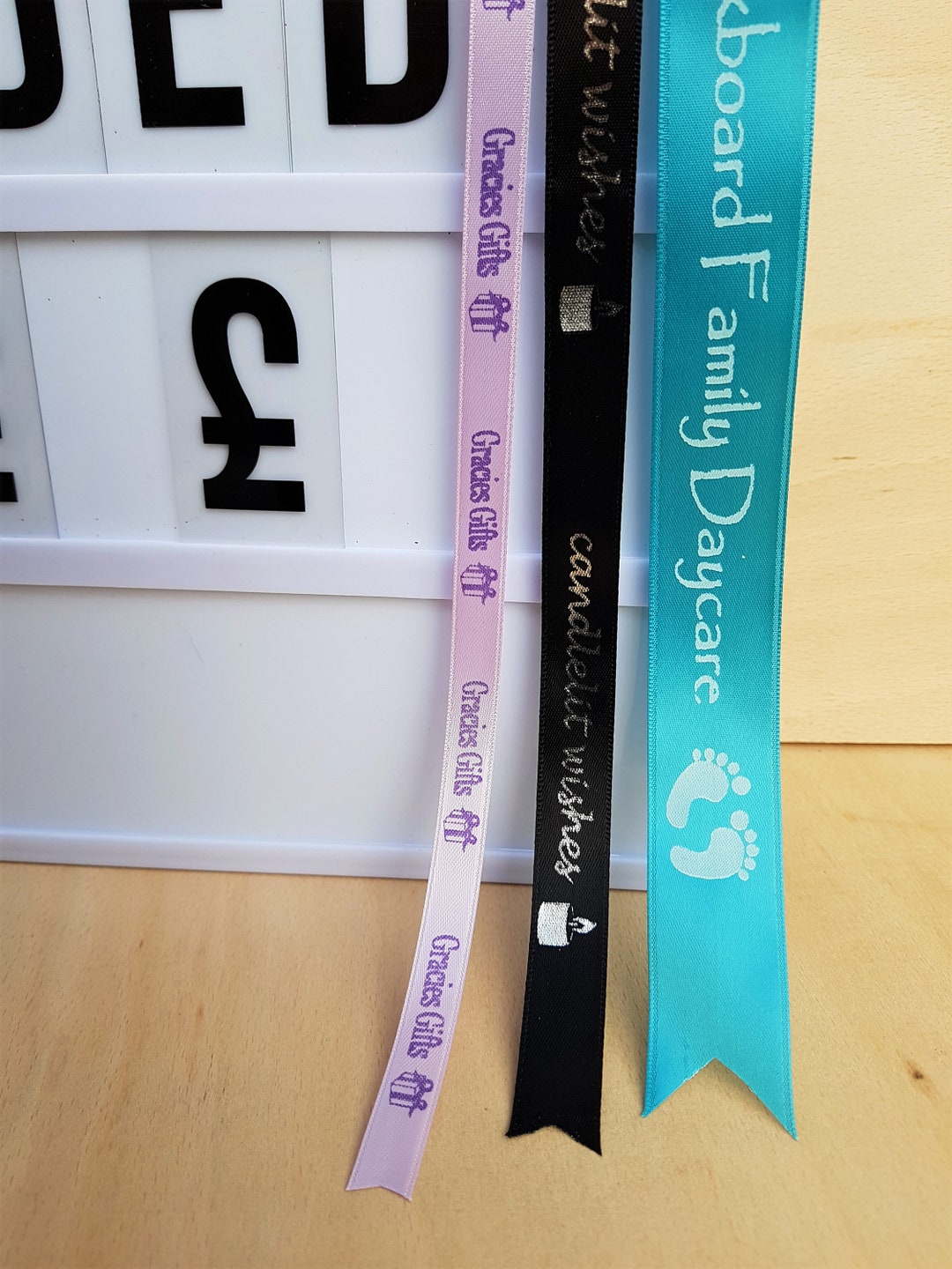 Personalised Printed Business Ribbon, Branded Ribbon, Corporate Ribbon ...