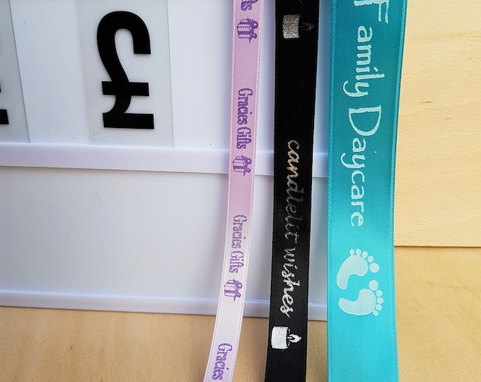 Personalised Printed Business Ribbon, Branded Ribbon, Corporate Ribbon ...