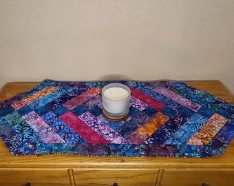 Quilted Batik Table Topper/centerpiece - Etsy