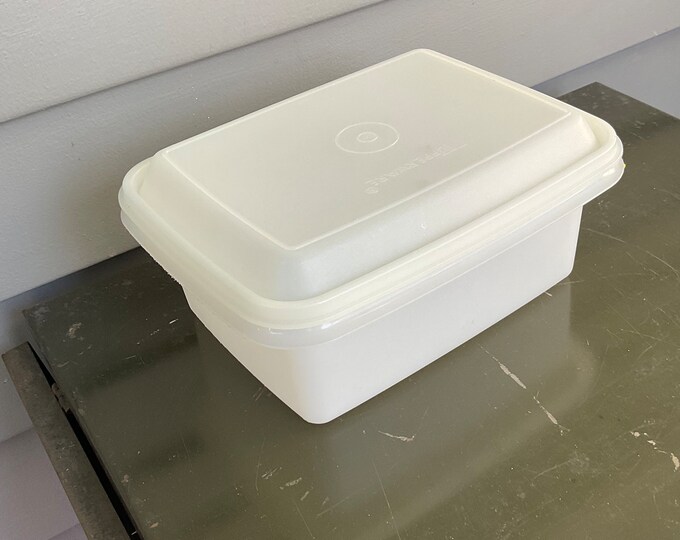 Vintage Tupperware - Rectangle- Craft Storage Box - Millionaire Line - Etsy
