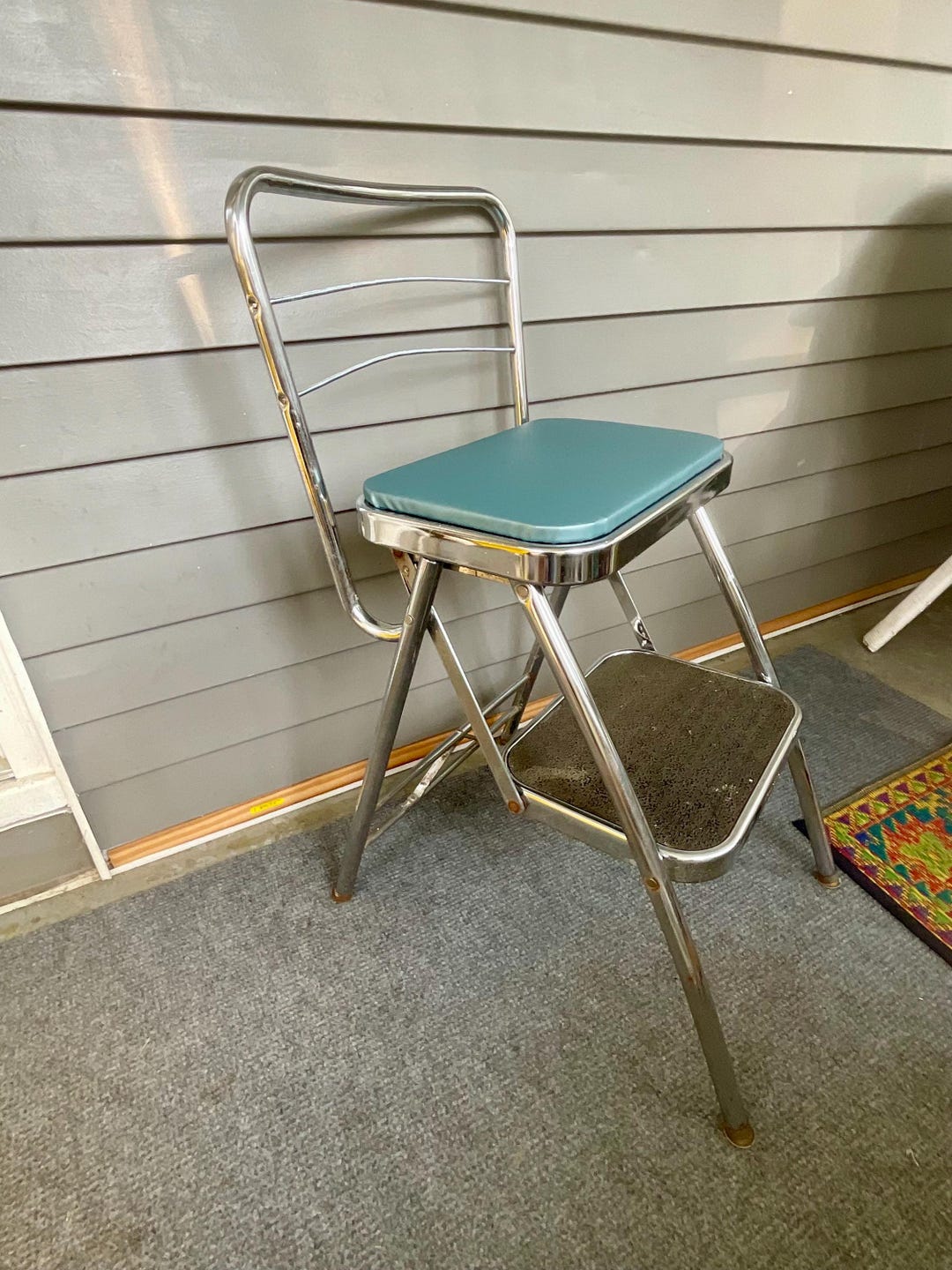 Vintage Cosco Style Folding Step Stool /chair Beautyware Step Stool - Etsy