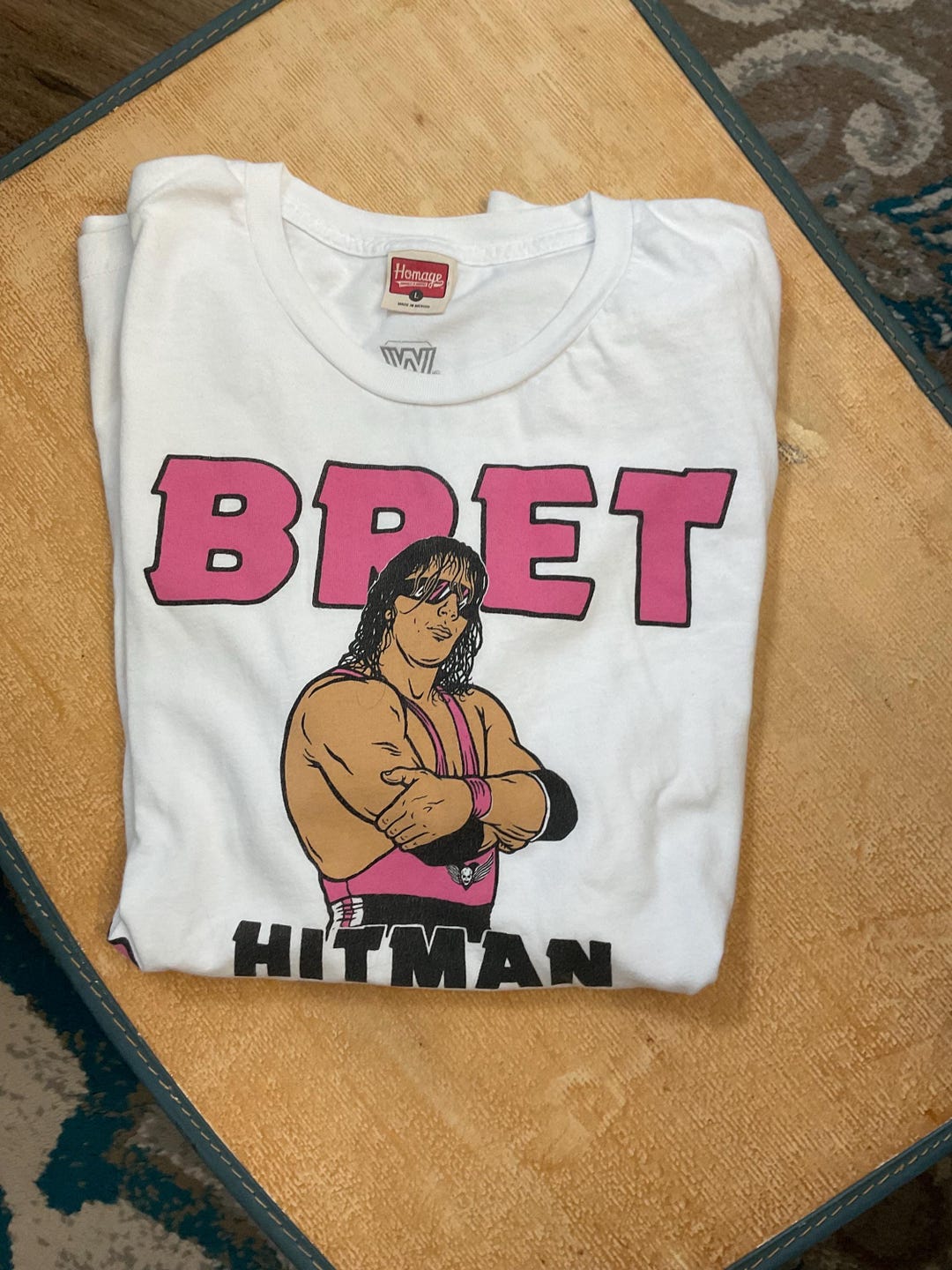 Vintage Early 90's Bret Hart T Shirt-hitman Hart-wrestling Tshirt -wwf ...