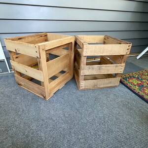 Vintage Crate Upcycled Into Knitting Box/file Storage/vinyl Record ...