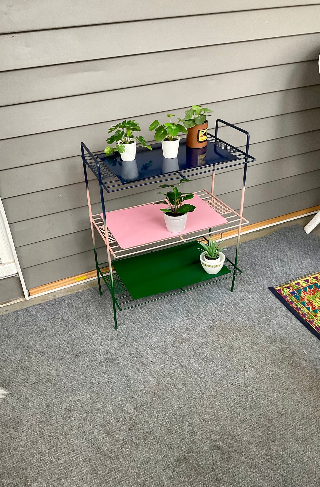 Vintage Wire Book Rack Mid Century Magazine Rack Book Shelf vinyl ...