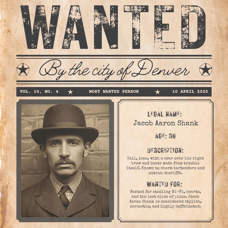 Customized Wanted Poster - Etsy