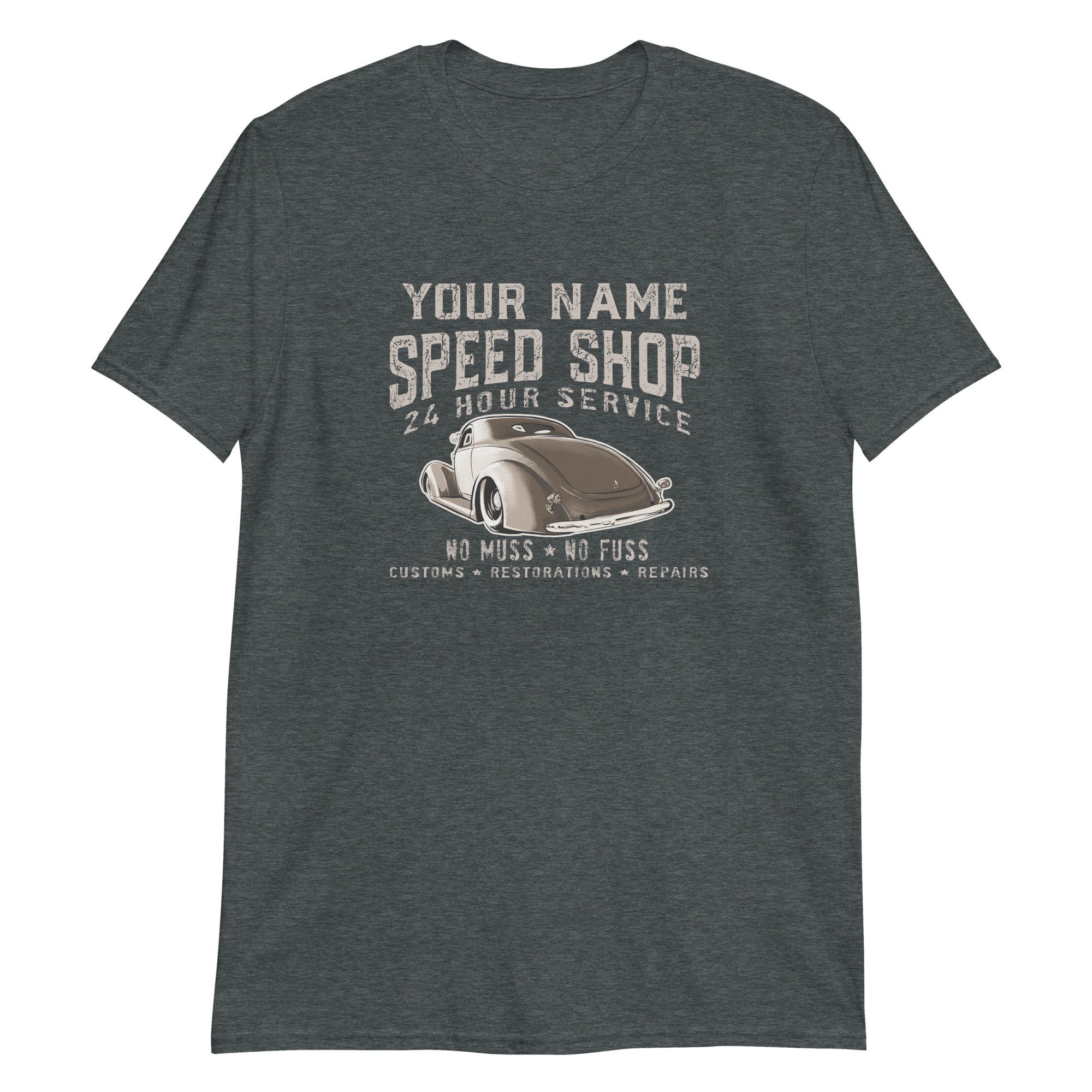 PERSONALIZED Speed Shop T Shirt Hot Rod T-shirt Rat Rod Shirt Car Guy T ...