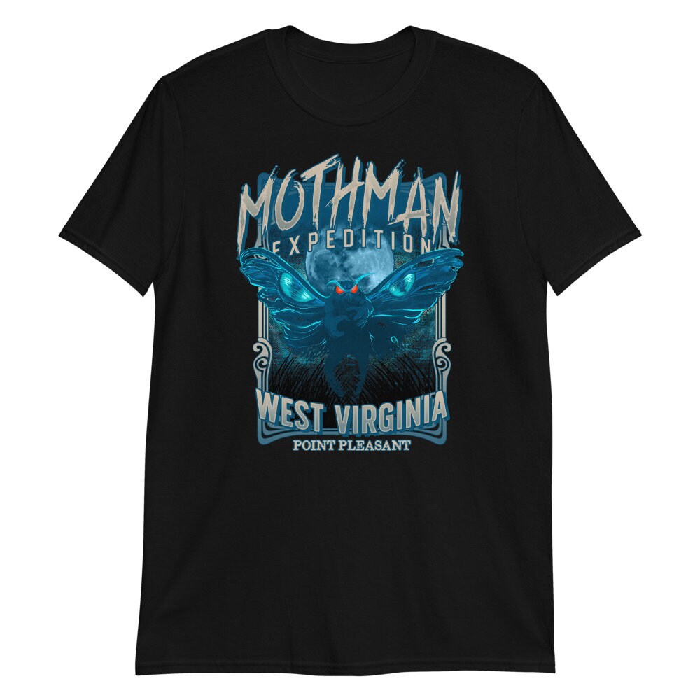 Mothman T Shirt, Mothman Expedition Tee Point Pleasant, West Virginia ...