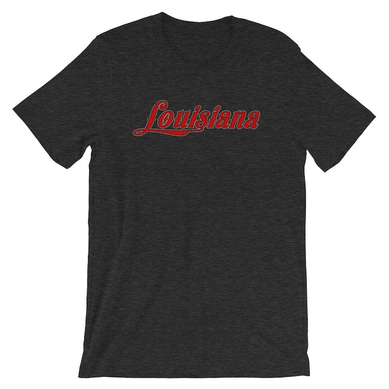 Louisiana Shirt Vintage Distressed Graphic Short Sleeve Unisex - Etsy