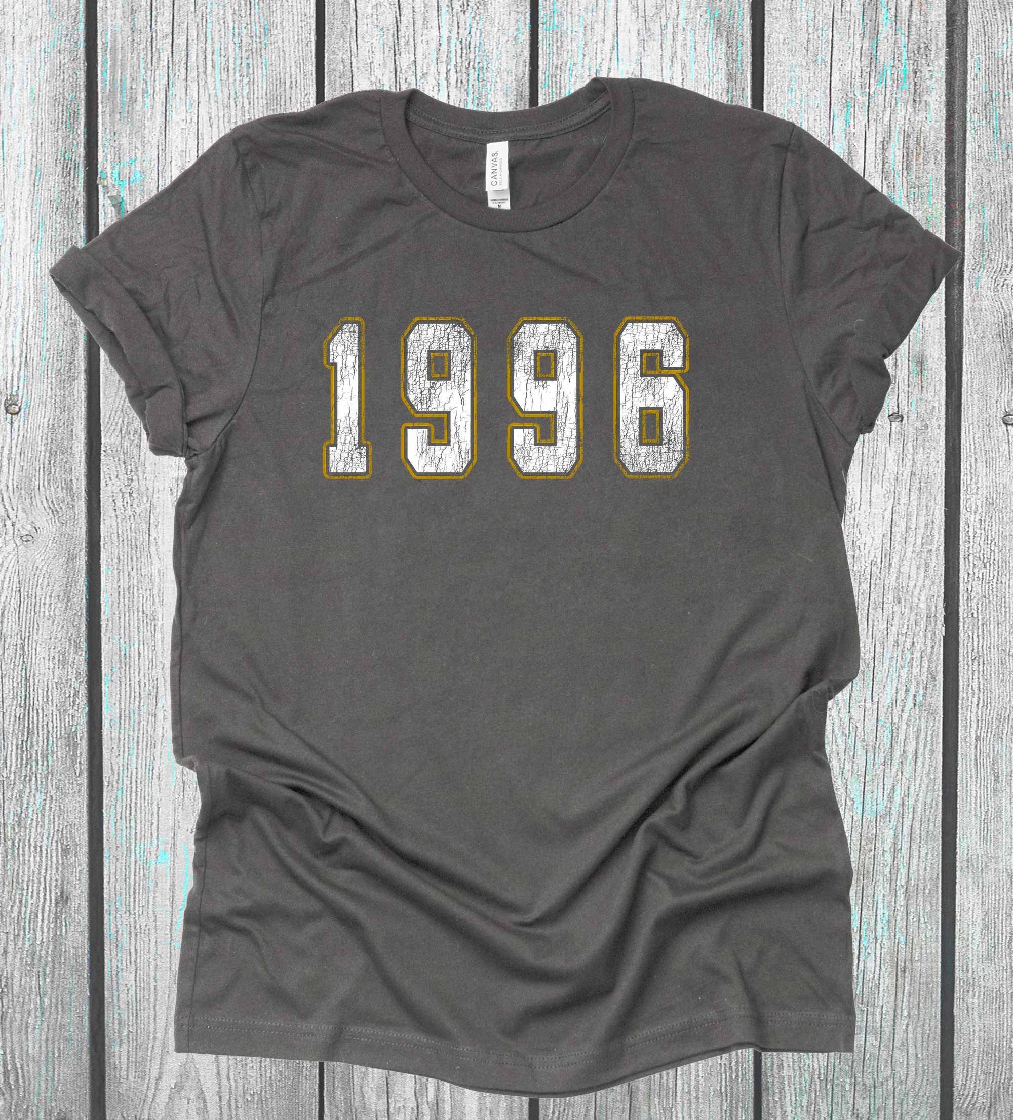 Vintage 1996 Tshirt 1996 Year Shirt Birthday Tshirt for 1996 Team ...