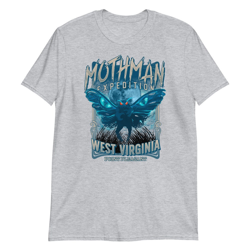 Mothman T Shirt, Mothman Expedition Tee Point Pleasant, West Virginia ...