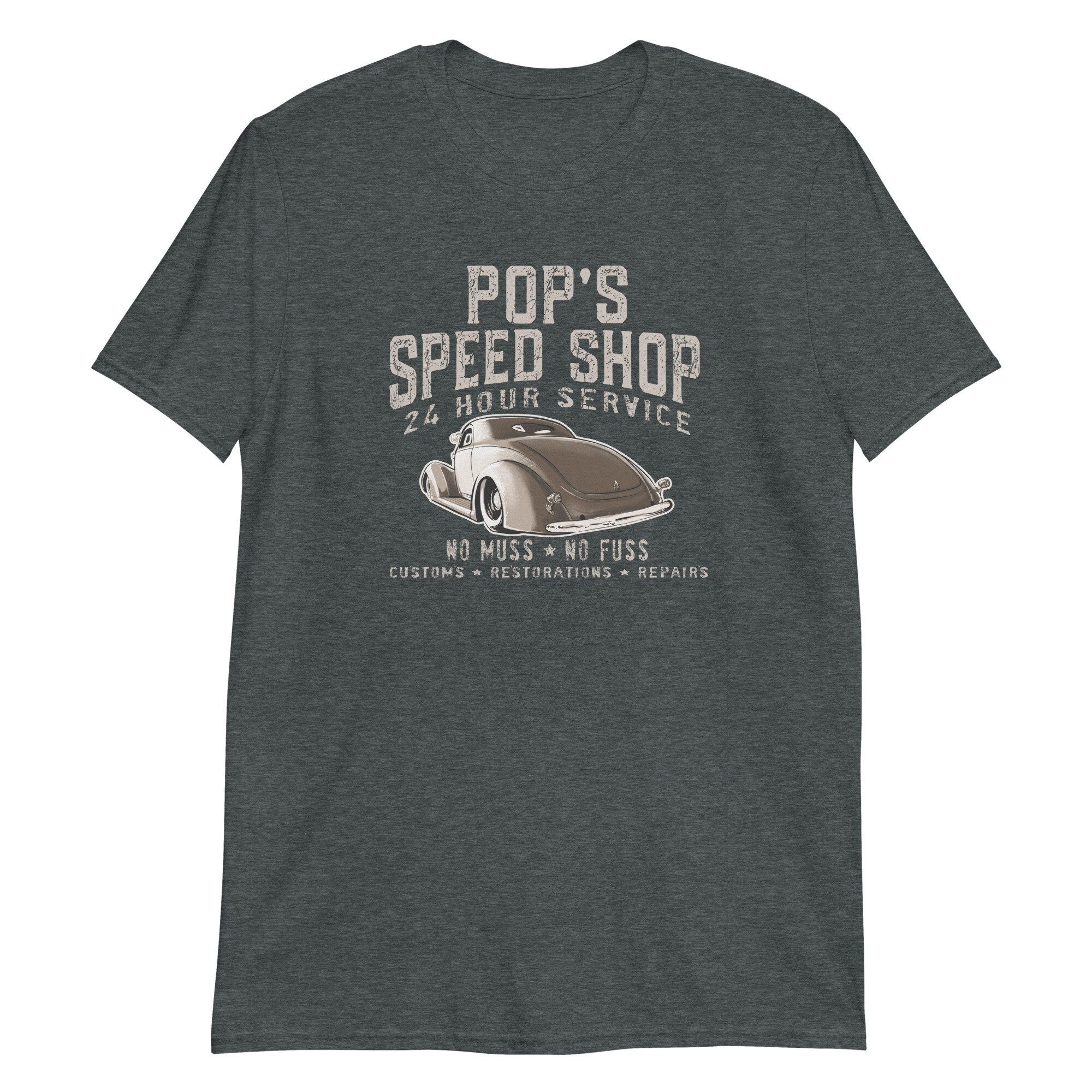 Pop's Speed Shop | Hot Rod T-shirt | Rat Rod Shirt | Car Guy T Shirt ...