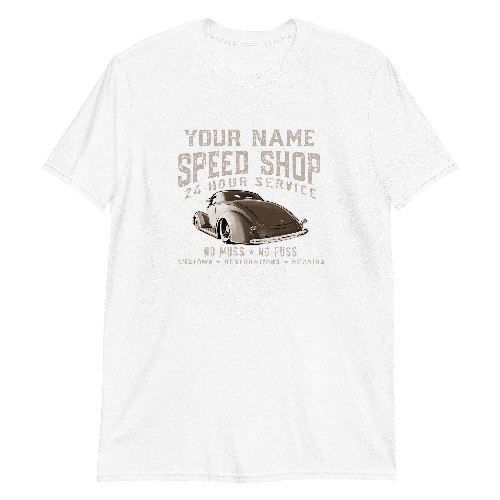 PERSONALIZED Speed Shop T Shirt Hot Rod T-shirt Rat Rod Shirt Car Guy T ...