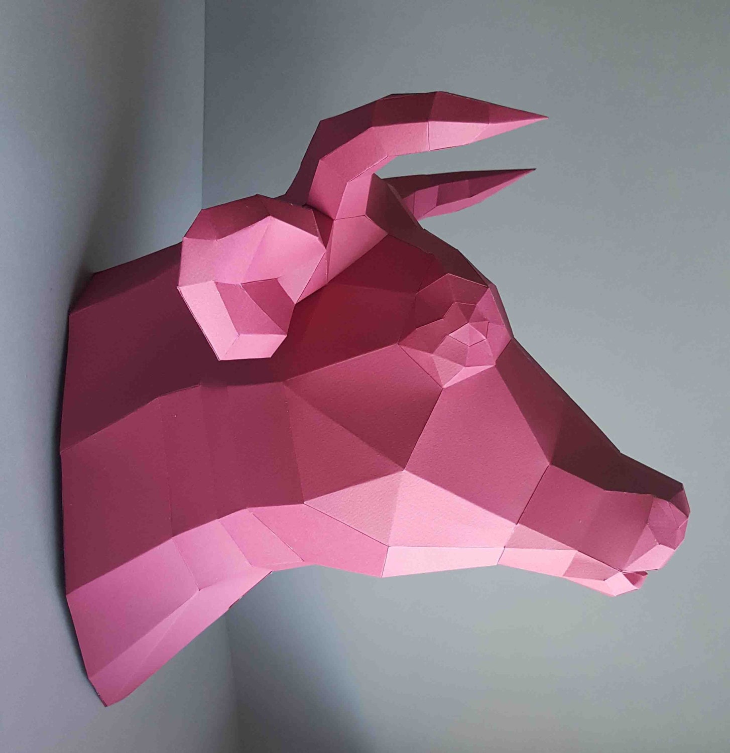 Cattle, Cow, Bull, Gift, Papercraft, Home Decoration, Paper Animals ...