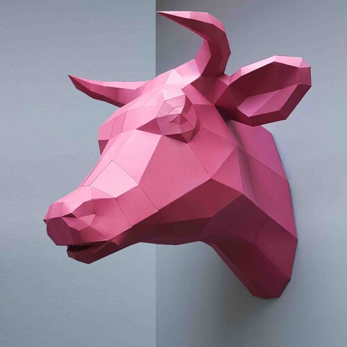 Cattle Cow Bull Gift Papercraft Home Decoration Paper - Etsy