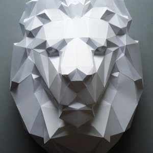 The Lion, Papercraft, Home Decoration, Paper Animals,lion Kit ...