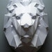 The Lion, Papercraft, Home Decoration, Paper Animals,lion Kit ...