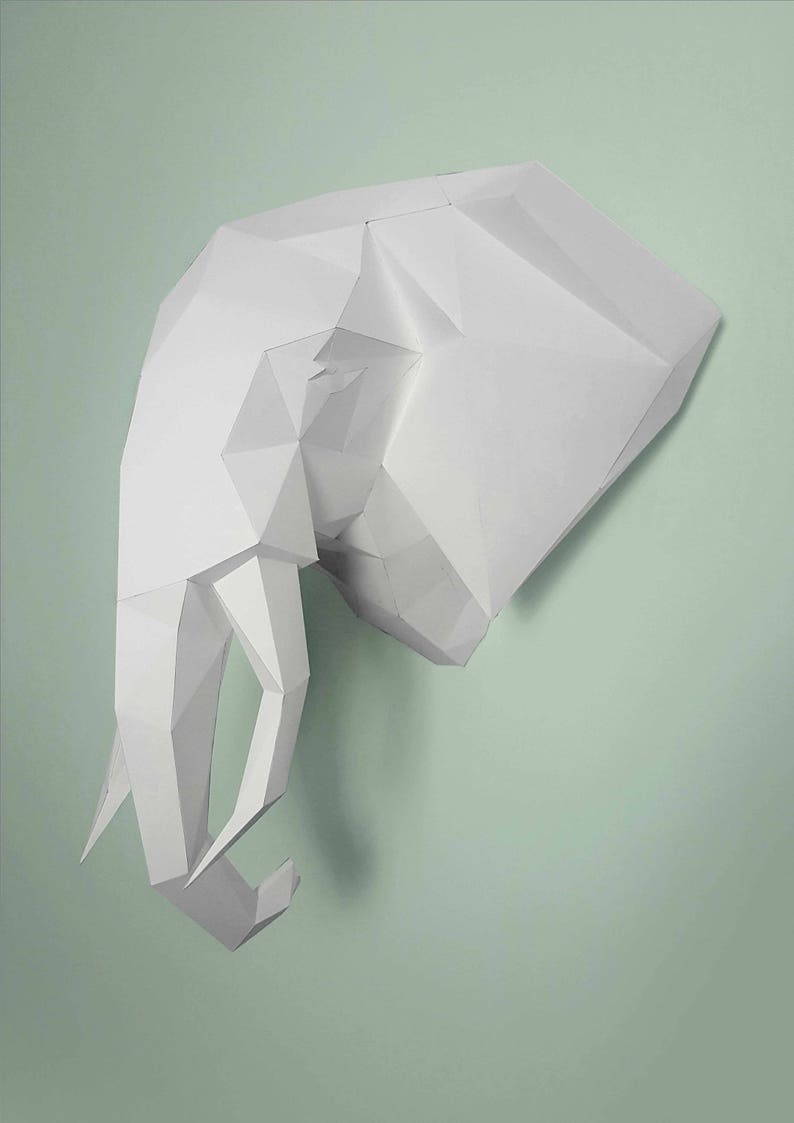 Elephant, Papercraft, Home Decoration, Paper Animals,elephant Kit ...