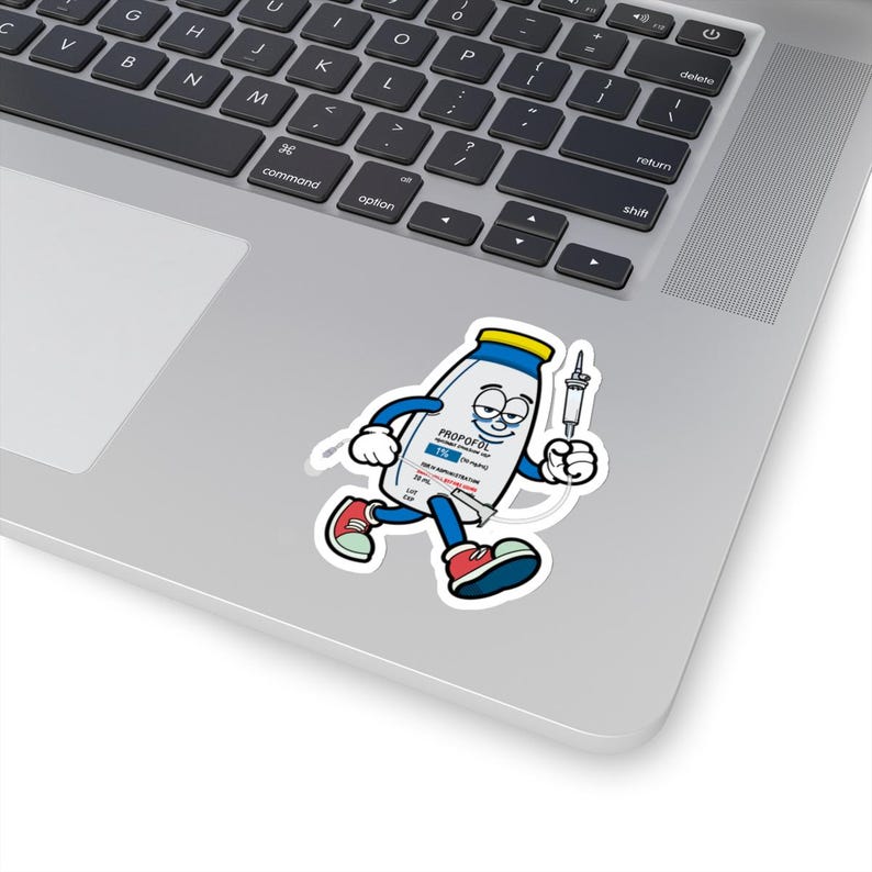 Propofol Pete Sticker – Funny Cartoon, Nurse Doctor Gift - Etsy