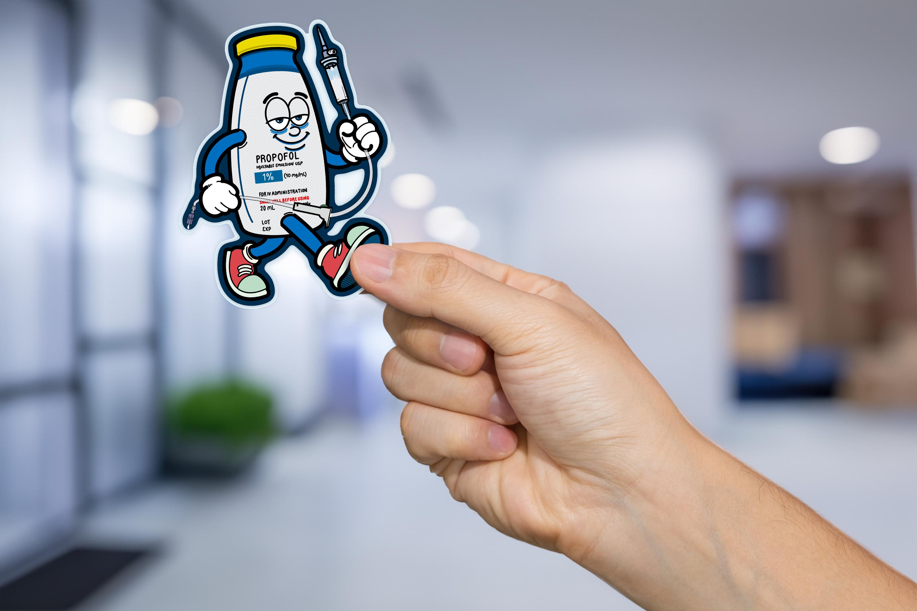 Propofol Pete Sticker – Funny Cartoon, Nurse Doctor Gift - Etsy