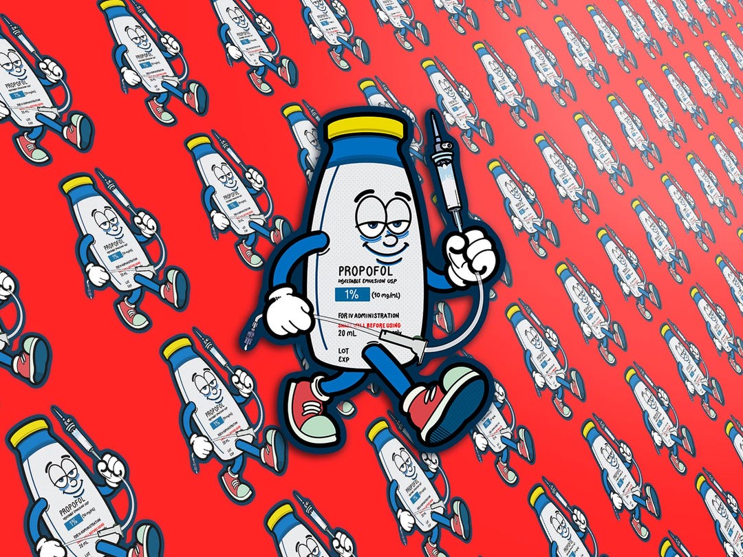 Propofol Pete - Funny Propofol Bottle Cartoon Sticker for Nurses ...