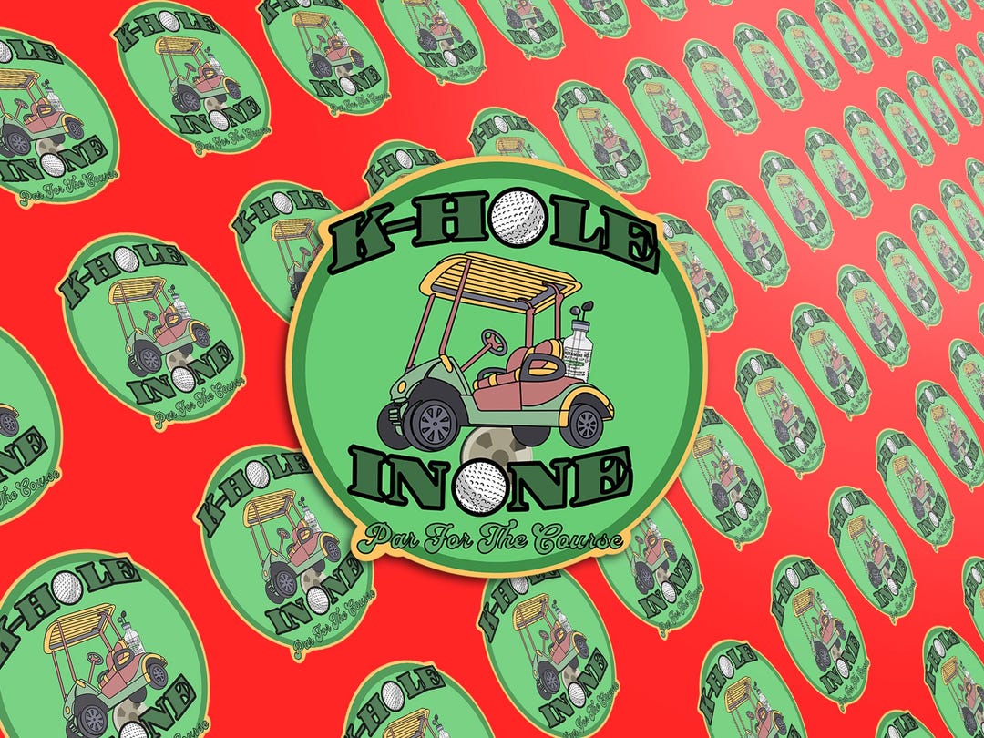 K-hole in One Sticker, Ketamine Sticker for Healthcare Professionals ...