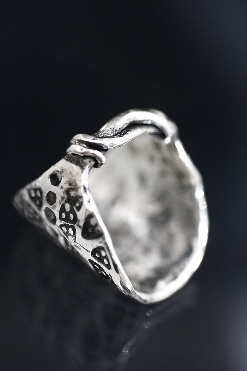 Viking Silver Shield Ring Handmade Viking Ring Witch Ring | Etsy