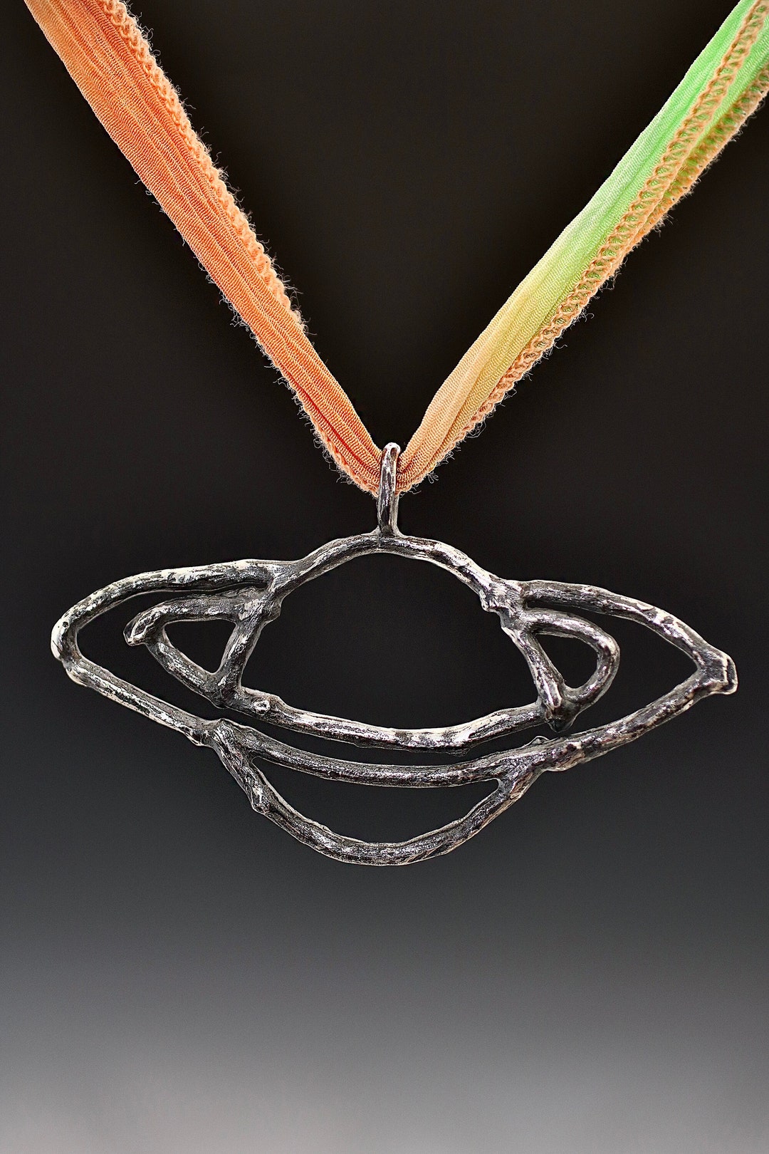 Saturn Witch Silver Choker Necklace, Handmade Saturn Necklace, Gift for ...