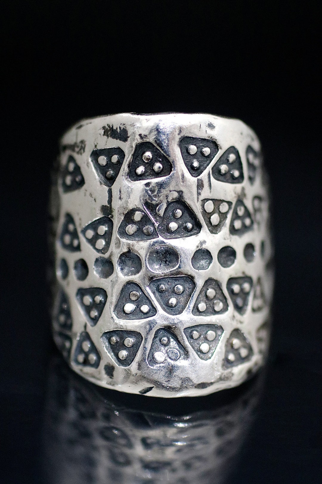 Viking Silver Shield Ring, Handmade Viking Ring, Witch Ring, Wicca Ring ...