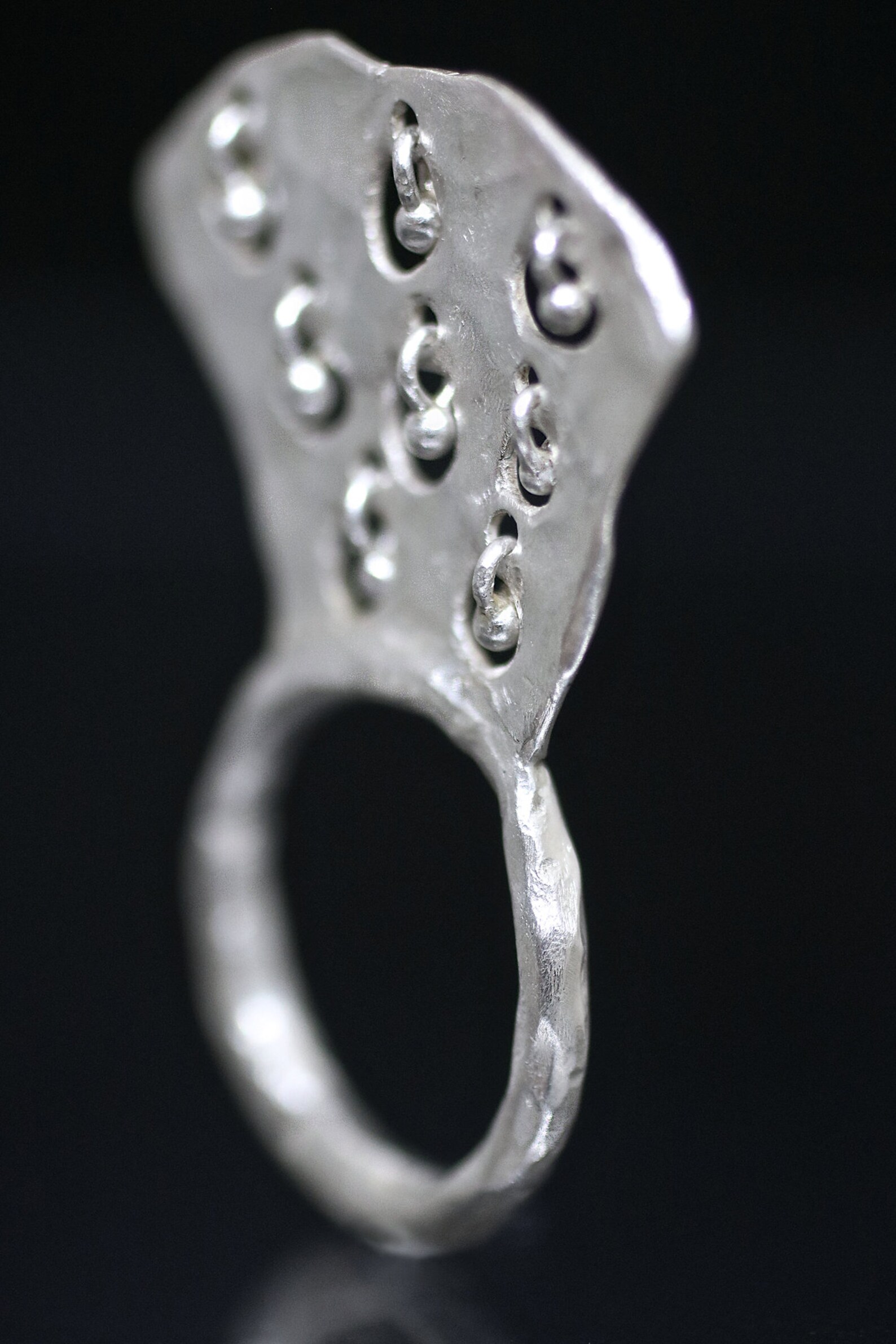 Spirit Caller Silver Ring silver sculpture wearable | Etsy