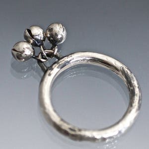Silver Bells Ring Handmade Bell Ring Bell Jewelry Witch - Etsy