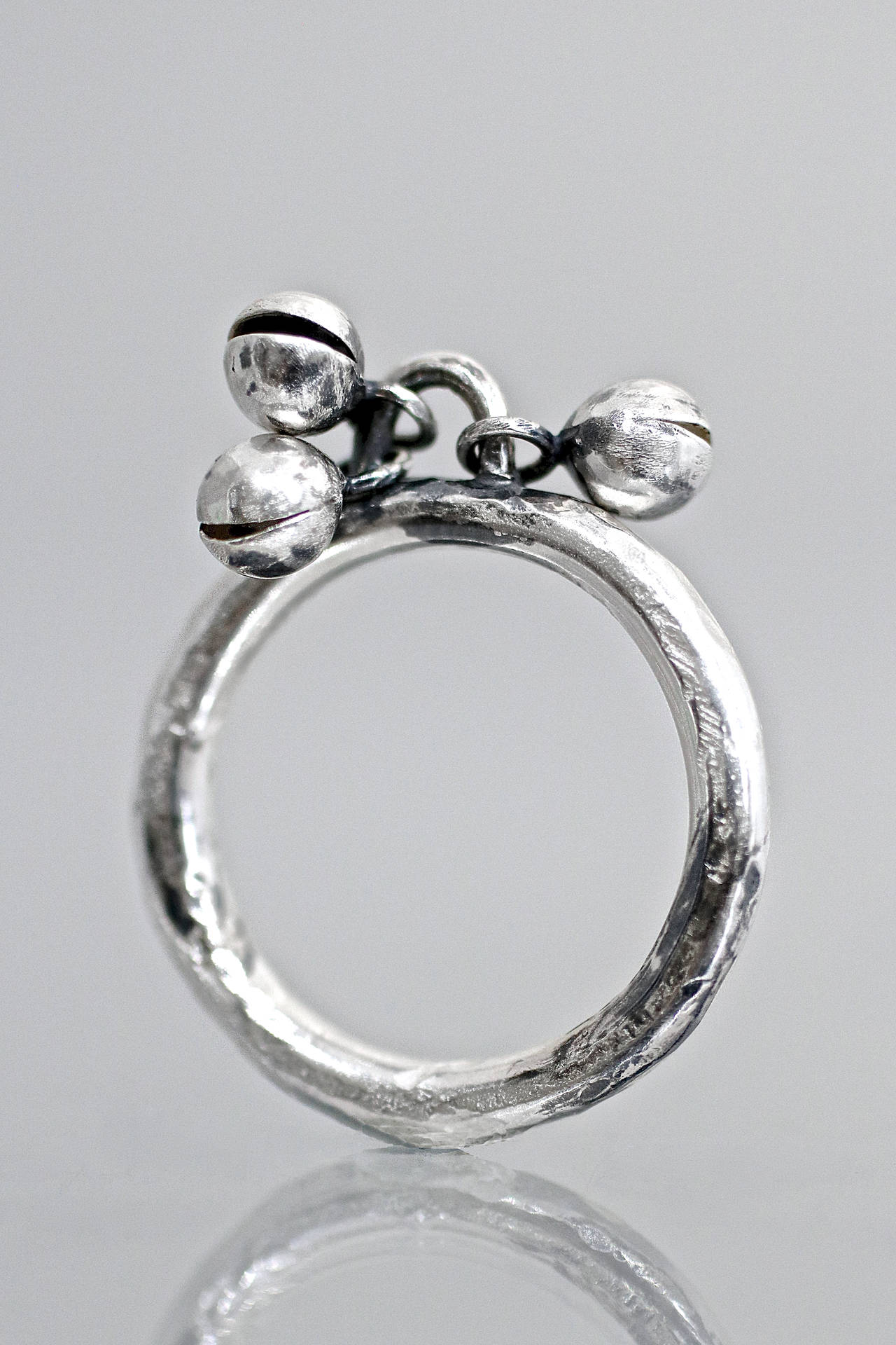 Silver Bells Ring handmade bell ring bell jewelry witch | Etsy