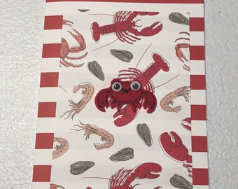 Hula Hooping Shrimp Card by Shrimp Whisperer AK - Etsy