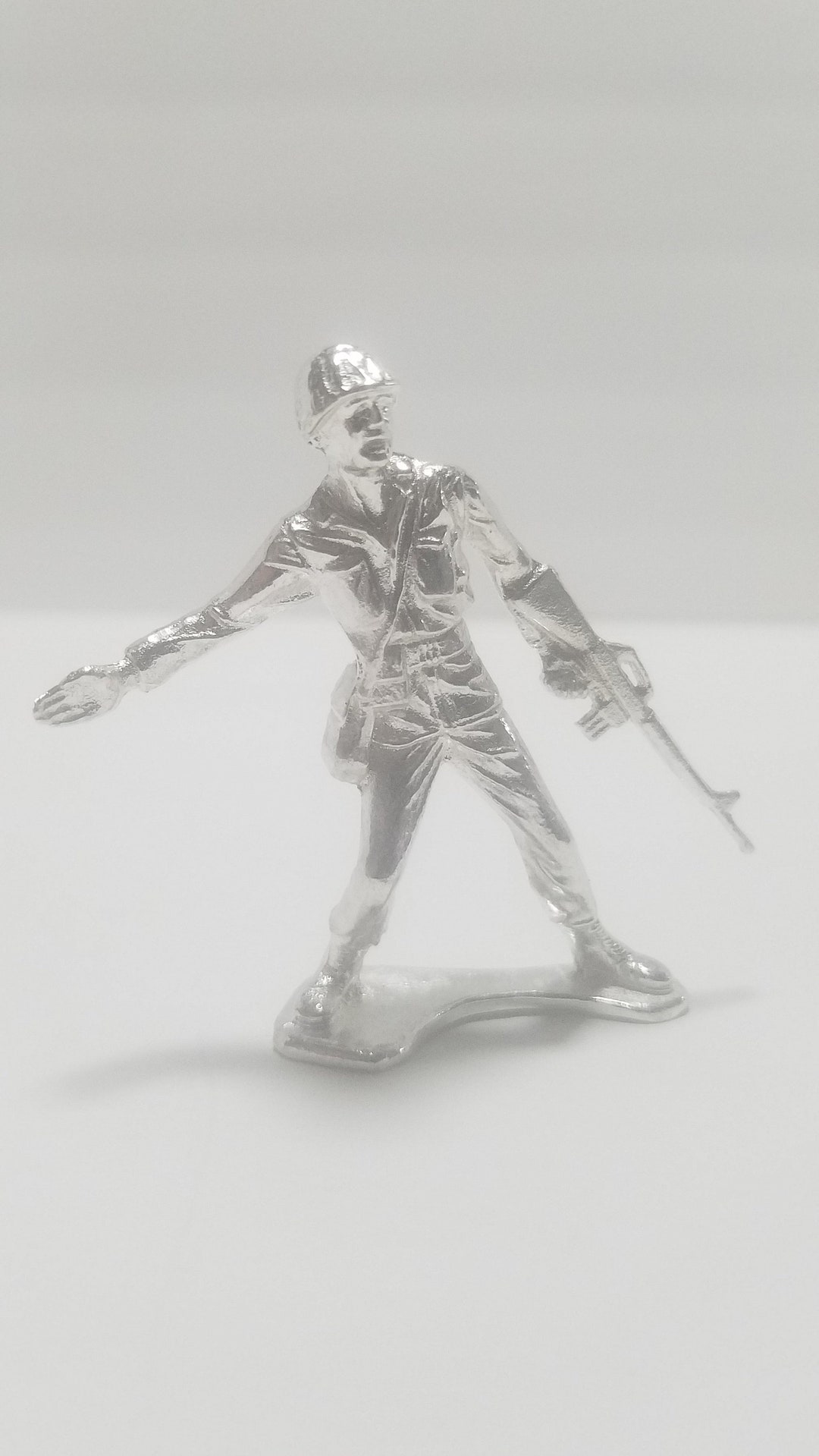 Classic Army Man Follow Me Soldier Hand Poured Bullion 925 - Etsy