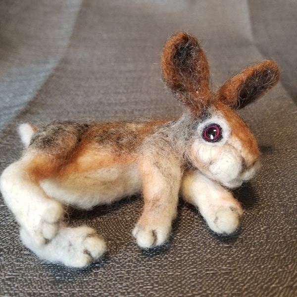 Needle Felted Rabbit - Etsy