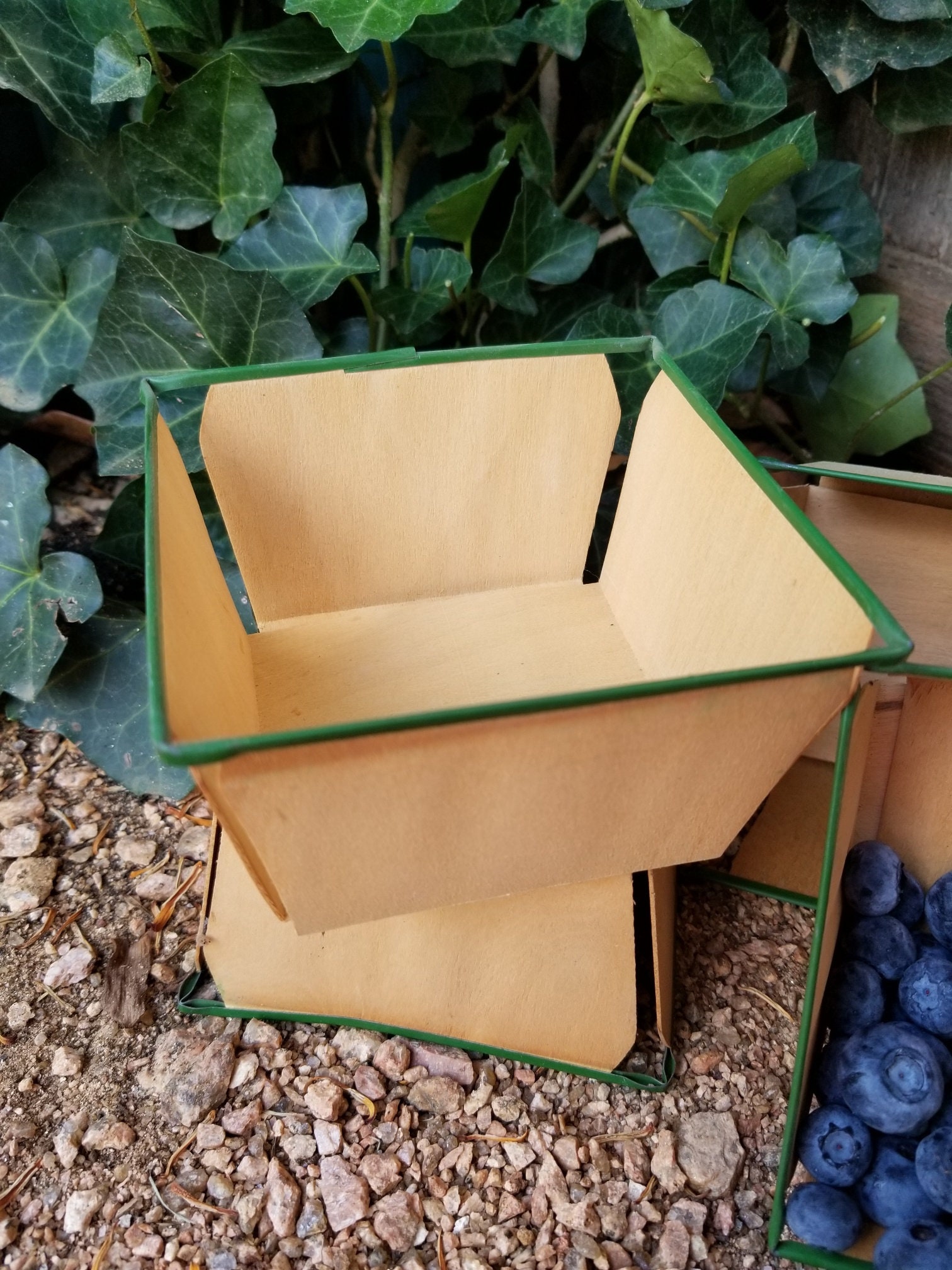 4 Vintage 1950 Orchard Crate, Berry Crate, Berries Basket, Berry Box ...