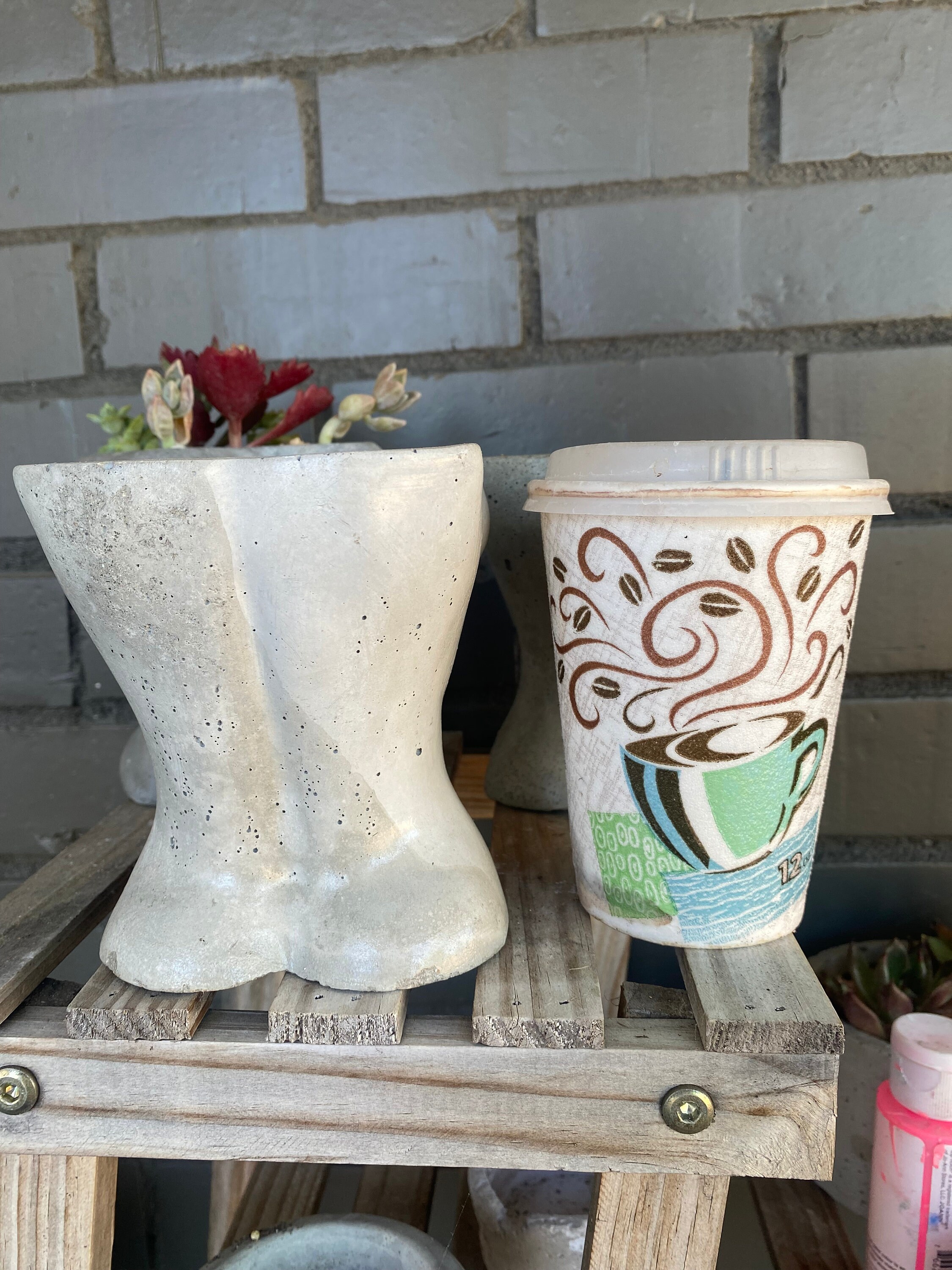 Concrete Woman Boobies Bust Pot 5 Tall With a Drain Hole. Free Shipping ...