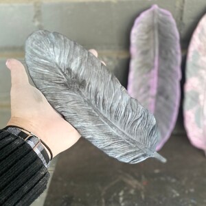 Concrete Feather Tray Dish, 9 Inches X 3 Inches, Jewelry Holder, Sink ...
