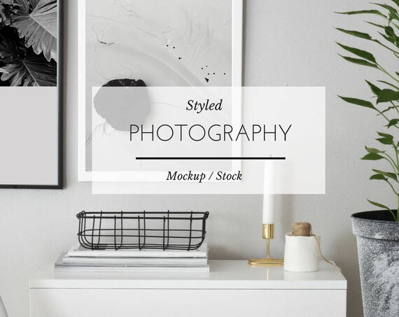 Shelf mockup styled mockup frame scandinavian mockup mockup | Etsy