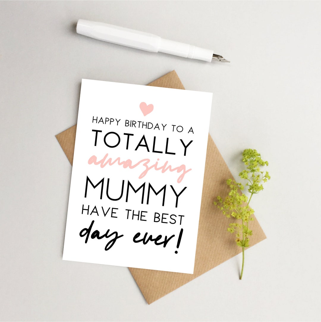 Mummy Birthday Card Card for an Amazing Mummy Birthday Card for Mummy ...