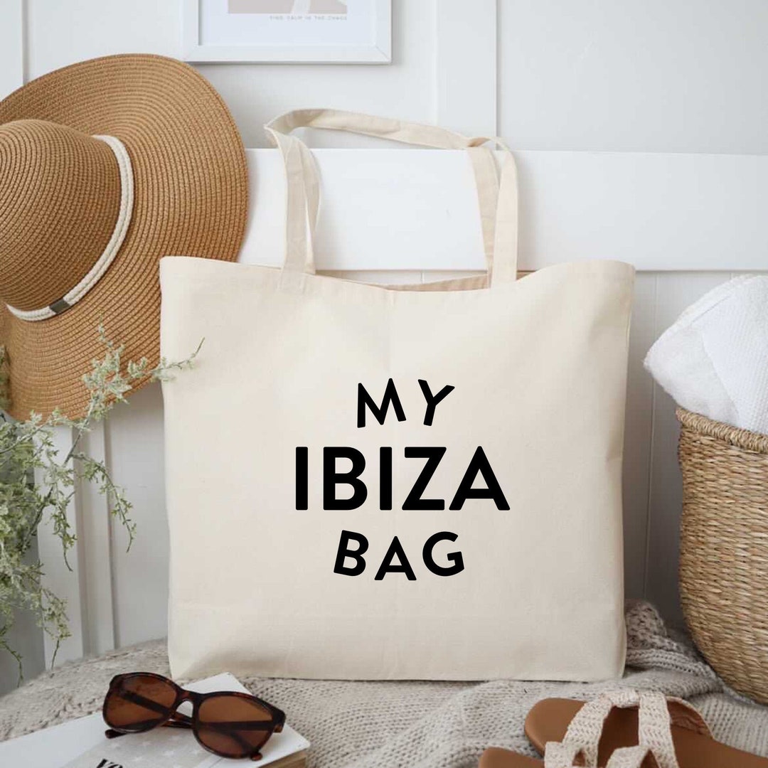 Ibiza Holiday Bag Summer Holiday Beach Bag Custom Summer Tote Bag Eco ...