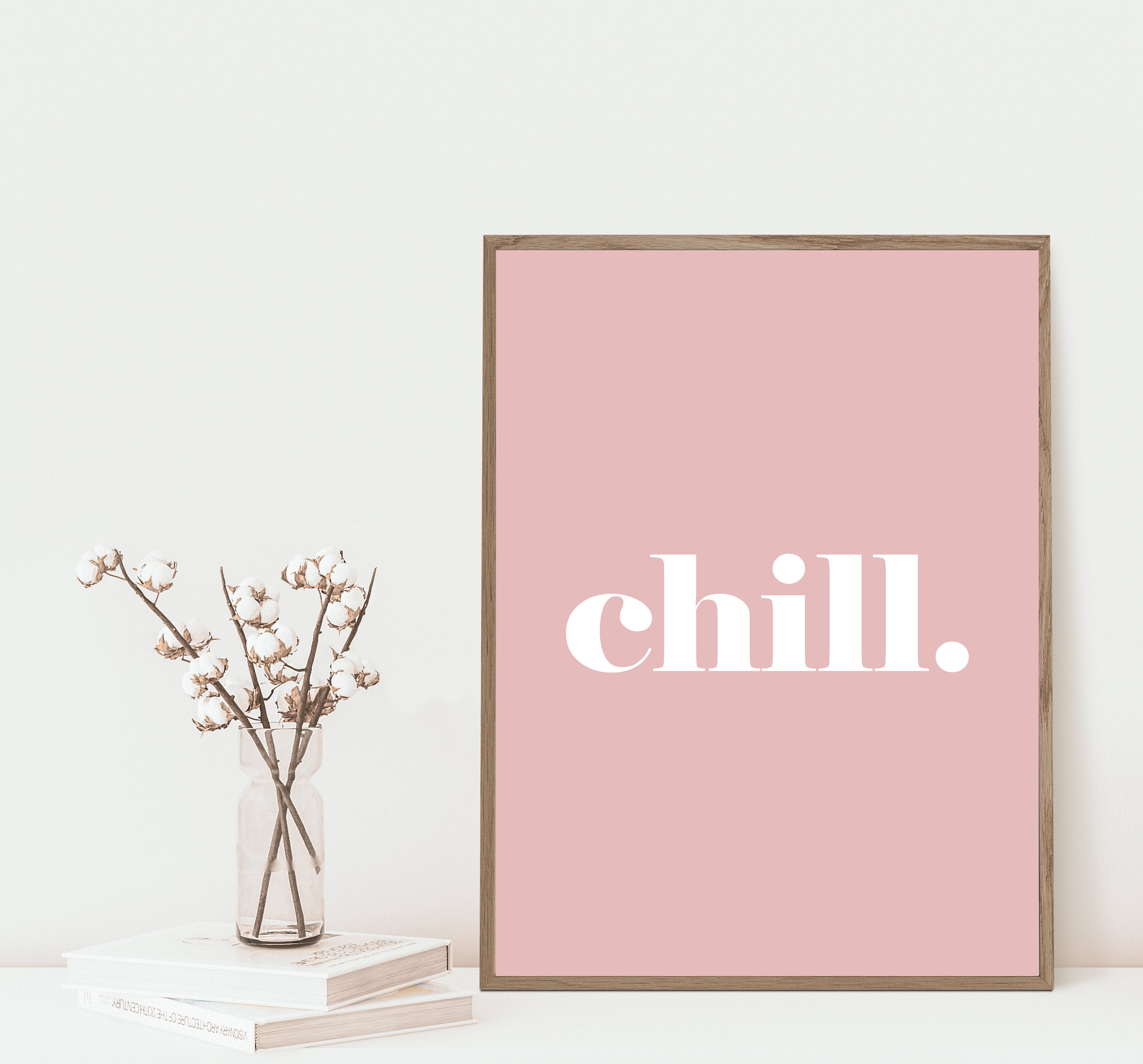 Chill Poster - Bold and Colourful Chill Print - Typographic Chill Art ...