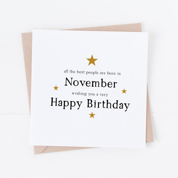 November Happy Birthday Images