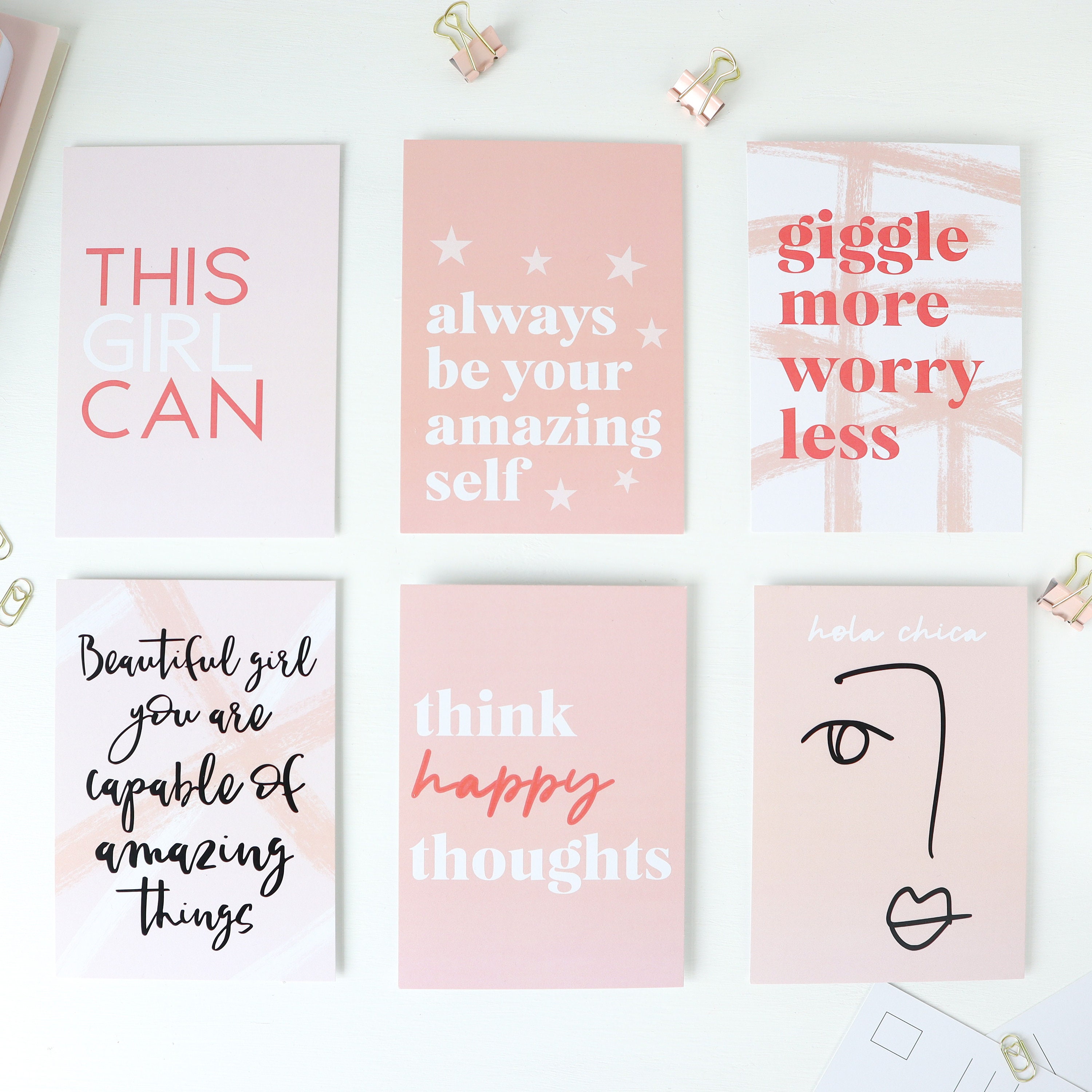 Positive Postcards - Positivity Quote Postcards - Self Love Girls Post ...