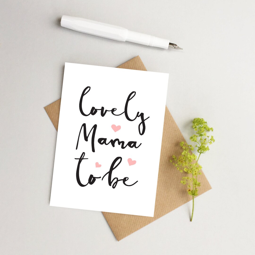 Mum to Be Card Pregnancy Card Mom to Be Card Baby Shower Card Mama to ...