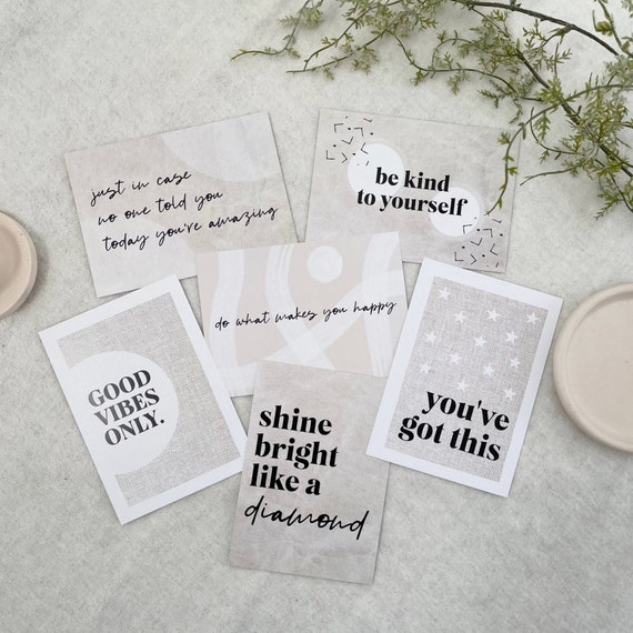 Positive Postcards Positivity Quote Postcards Motivational - Etsy
