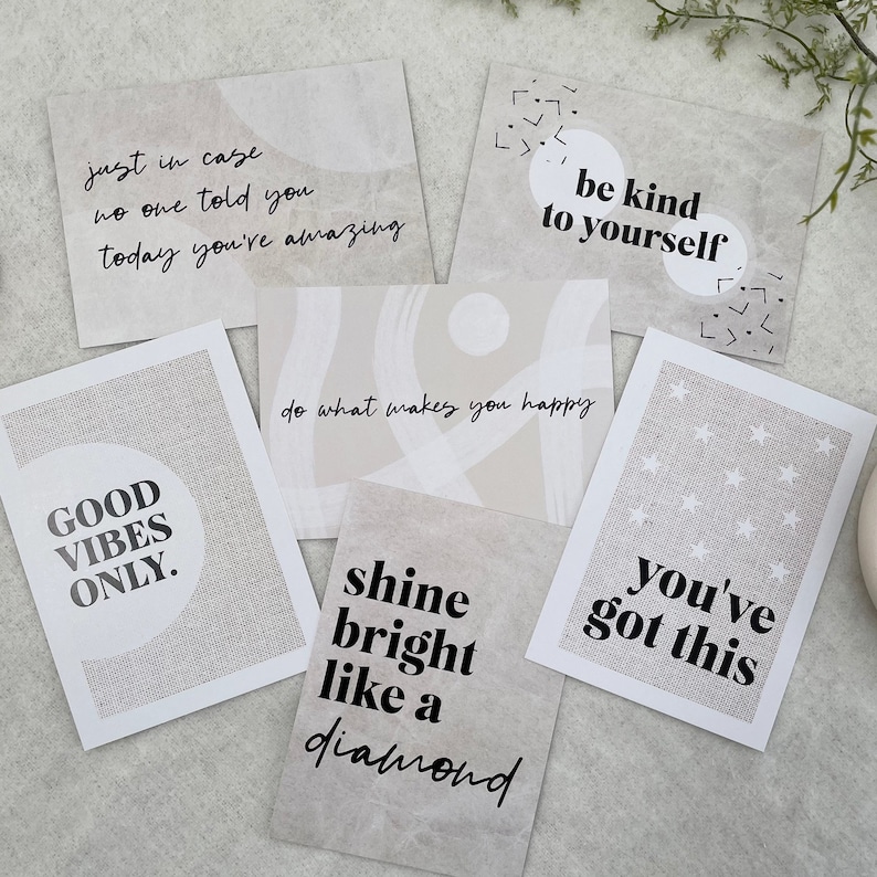 Positive Postcards - Positivity Quote Postcards - Motivational Post ...